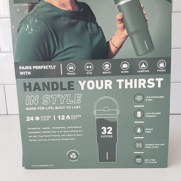 Hydrapeak | Dining | Limited Edition Hydrapeak Nomad 32oz Tumbler Green ...